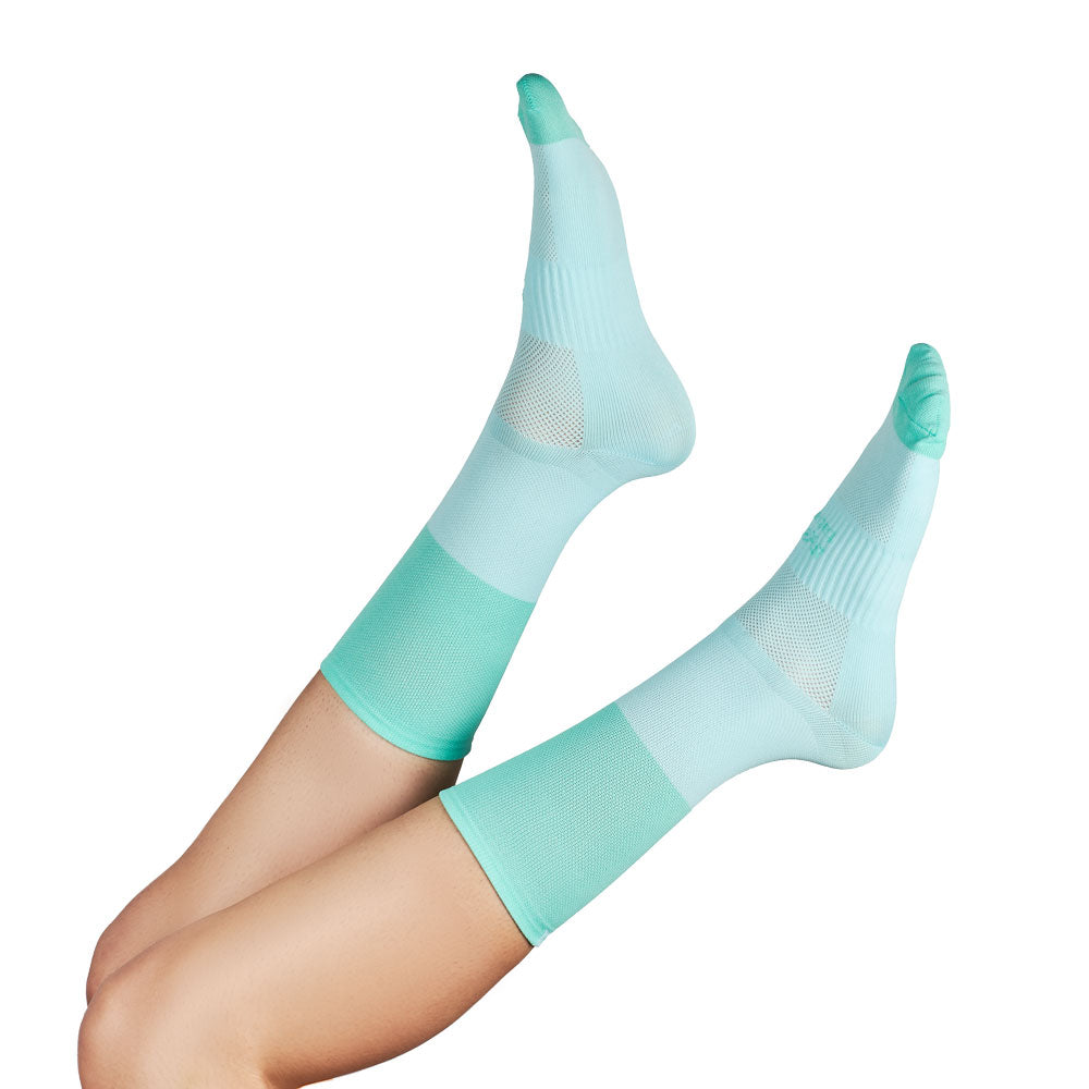 Media Ciclismo Bloques Azul Claro Menta – Taba Sport SAS